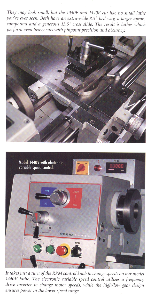 14'' Swing 40'' Centers Sharp 1440F ENGINE LATHE (Ref No: 136738 ...