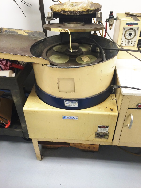 Machinery Values, Inc. - 14.3'' Dia. P.R. HOFFMAN P.R. HOFFMAN LAPPER ...
