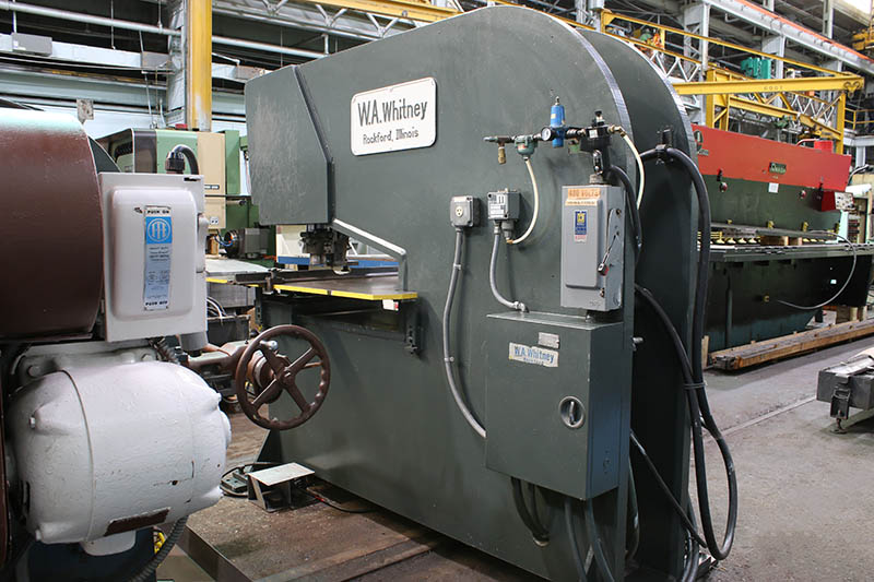 50 Ton 30'' Throat Whitney, W.A. 652 SINGLE STA. PUNCH PRESS (Ref No ...