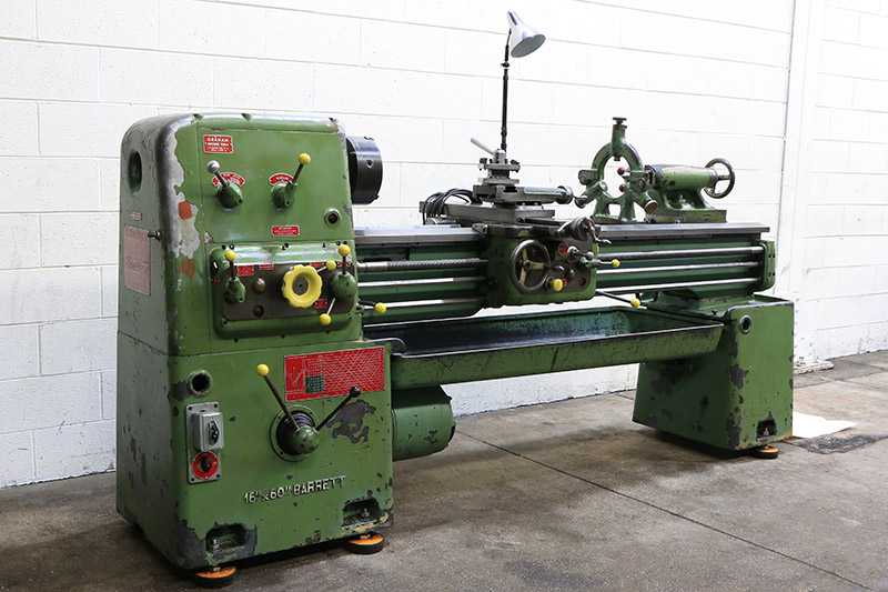 16'' Swing 60'' Centers Barrett 16x60 ENGINE LATHE (Ref No: 158576 ...
