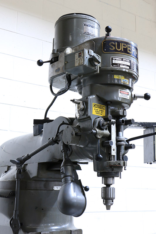 42'' Table 2HP Spindle Supermax YCM-1-1/2 VERTICAL MILL (Ref No: 159084 ...