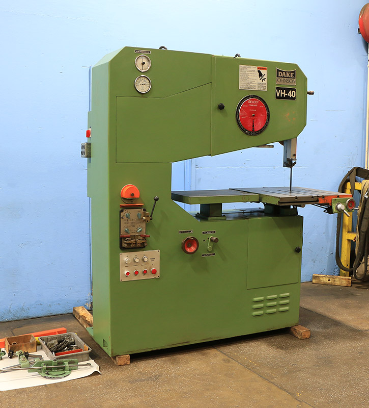 40'' Throat 12'' Height Dake-Johnson VH-40 VERTICAL BAND SAW (Ref No ...
