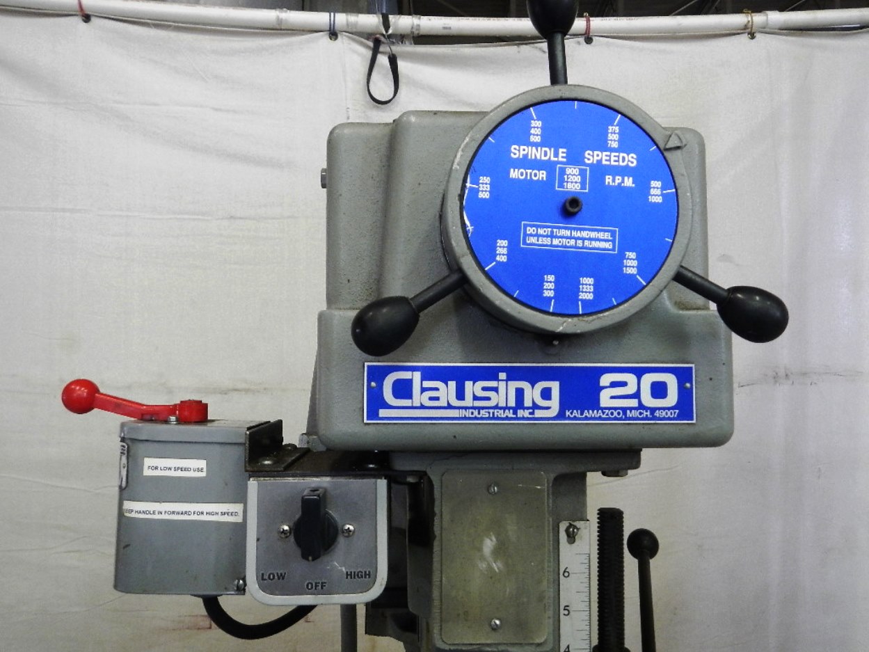 20'' Swing 2HP Spindle Clausing 2277 DRILL PRESS (Ref No: 159807 ...