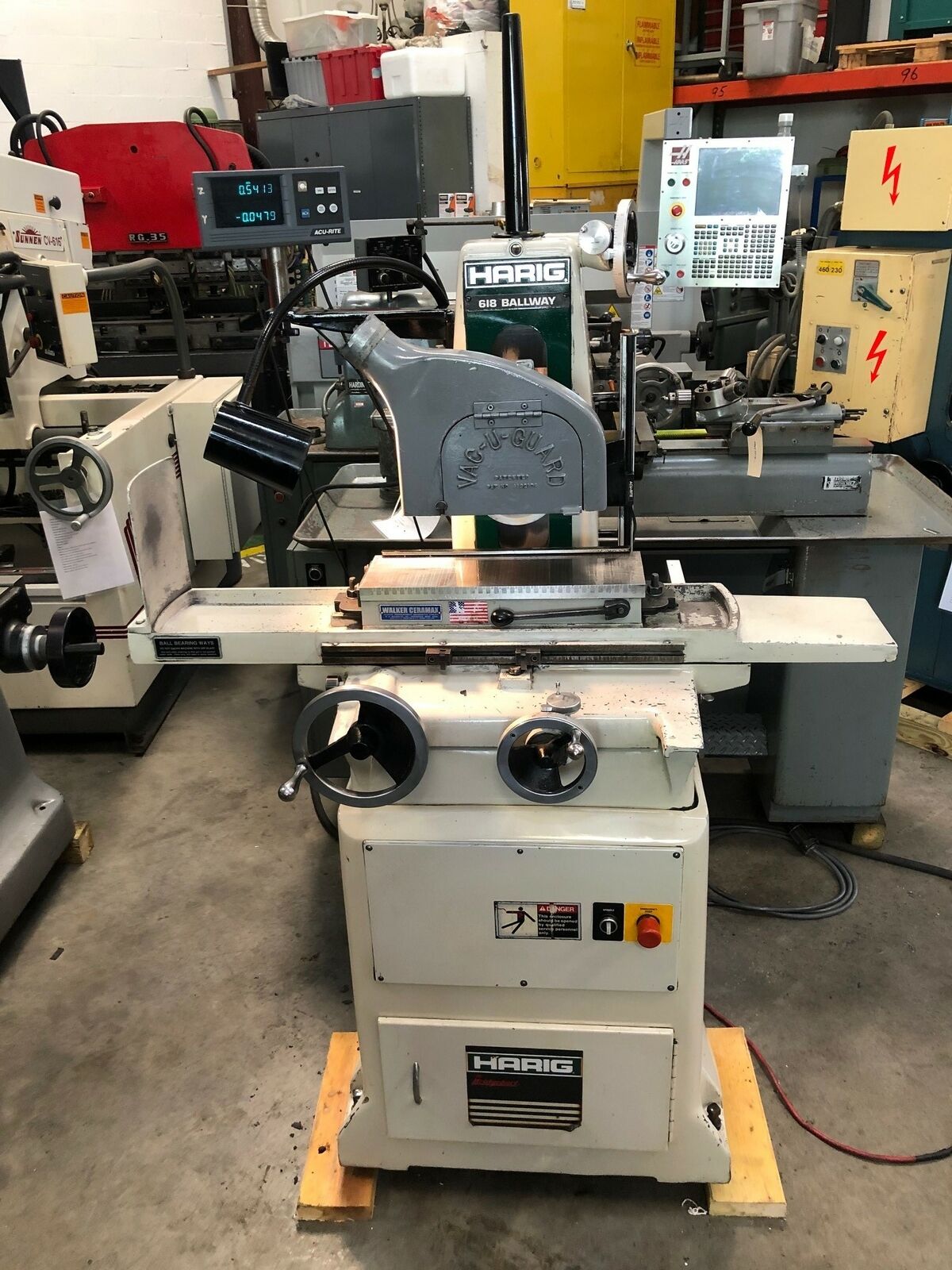 6'' Width 18'' Length Harig 618 BALLWAY SURFACE GRINDER (Ref No: 159836 ...