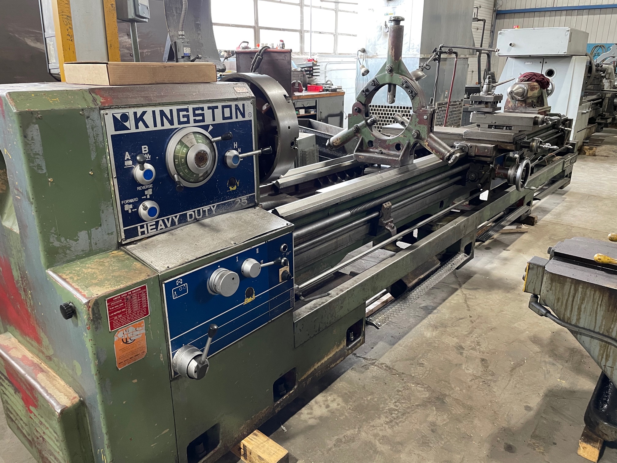 25'' Swing 160'' Centers Kingston HR4000 ENGINE LATHE (Ref No: 160035 ...