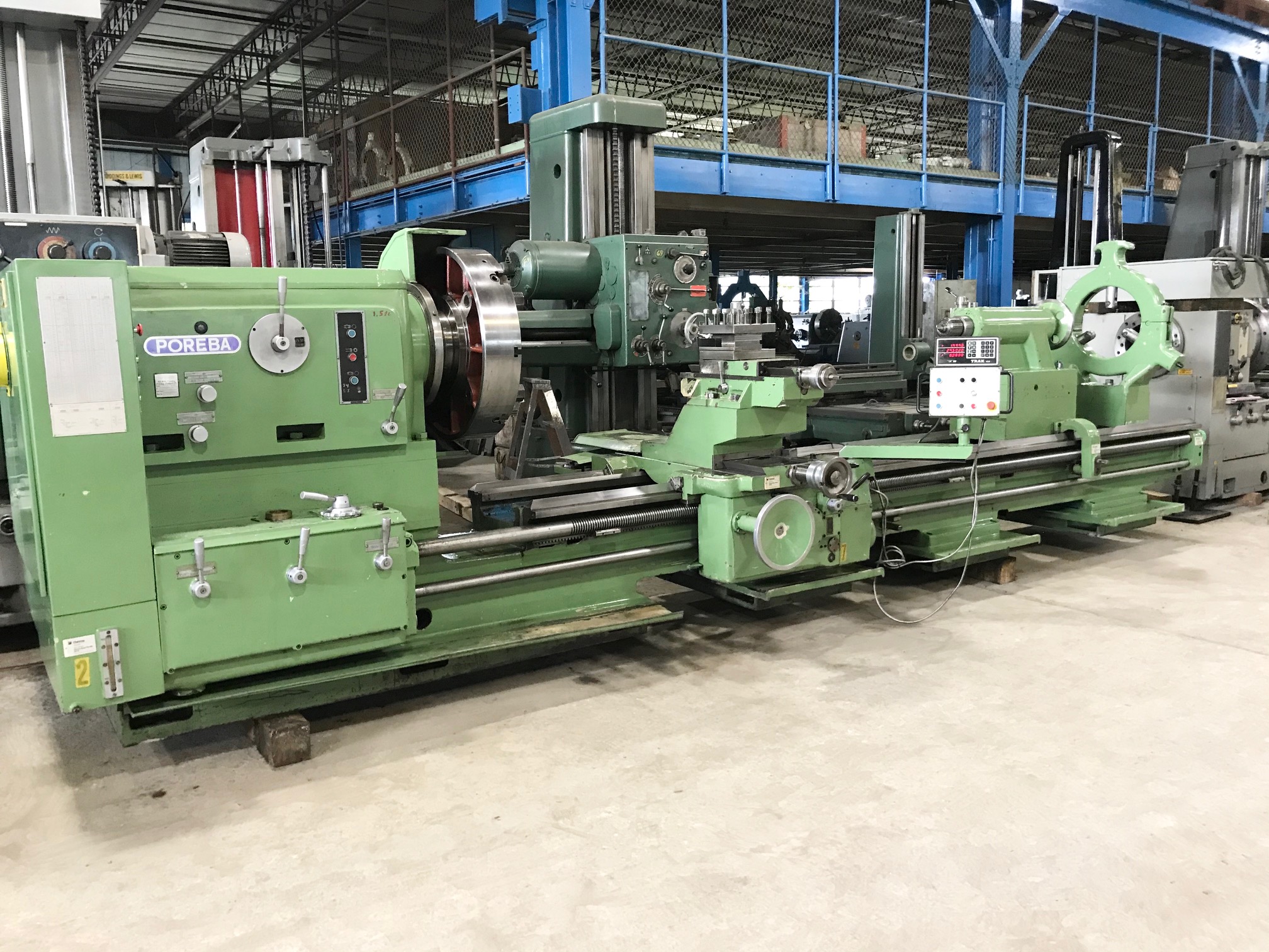 53'' Swing 160'' Centers Poreba TR135B1/4M ENGINE LATHE (Ref No: 160200 ...