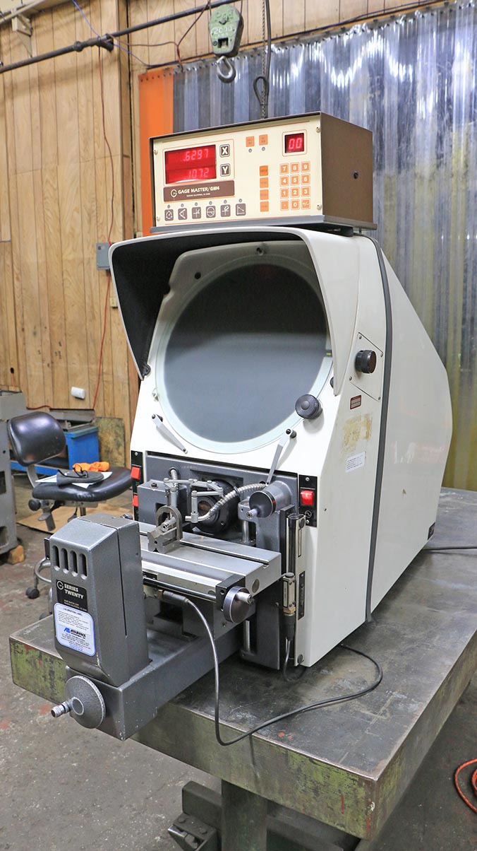 12'' Screen Gage-Master SERIES 20, DRO, OPTICAL COMPARATOR (Ref No ...