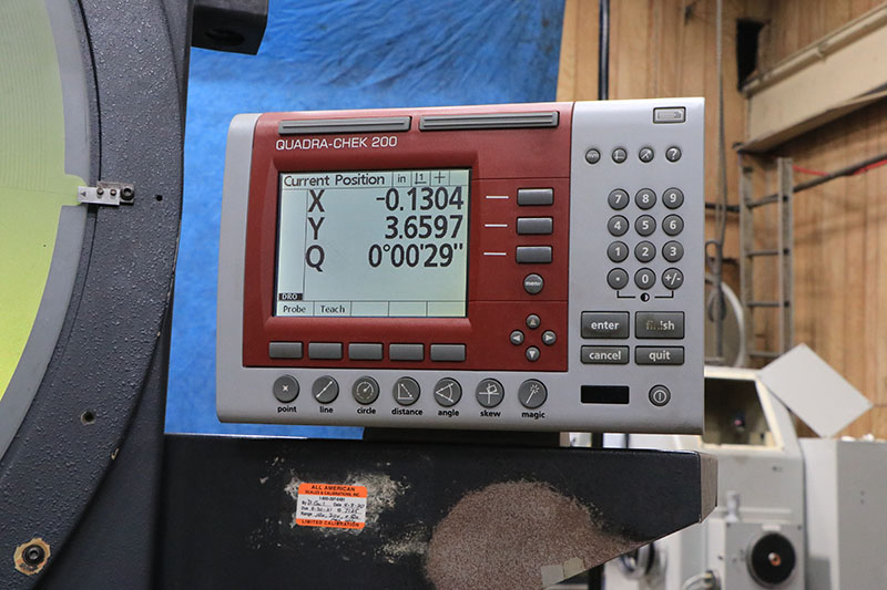 30'' Screen Starrett HF750, 2011, QC 200 DRO, EDGE DET. Q AXIS, OPTICAL ...