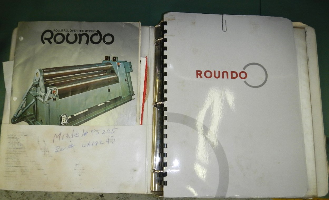 0.3125'' Cap 120'' Width Roundo PS-205 BENDING ROLL (Ref No: 160472 ...