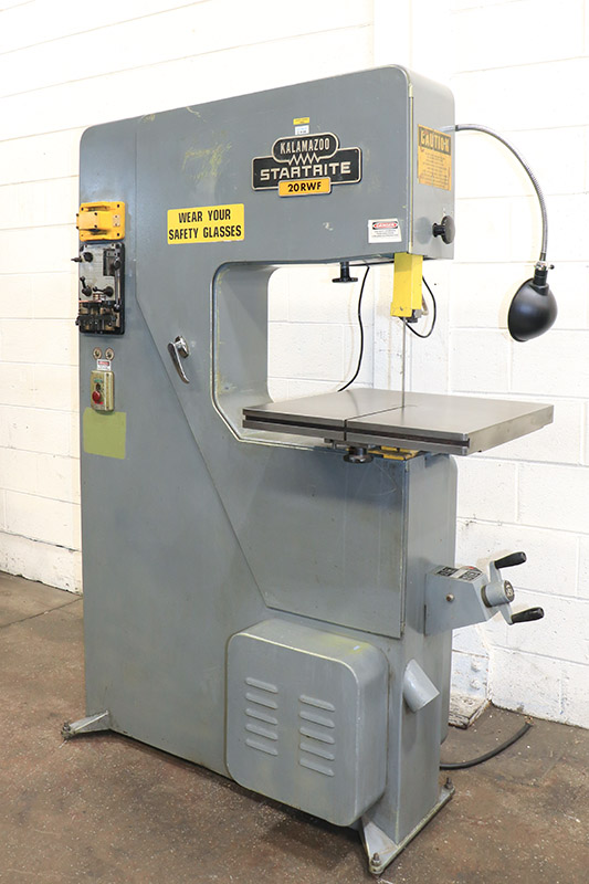 20'' Throat 10'' Height Kalamazoo 20RWF VERTICAL BAND SAW (Ref No: 160839) - Machinery Values