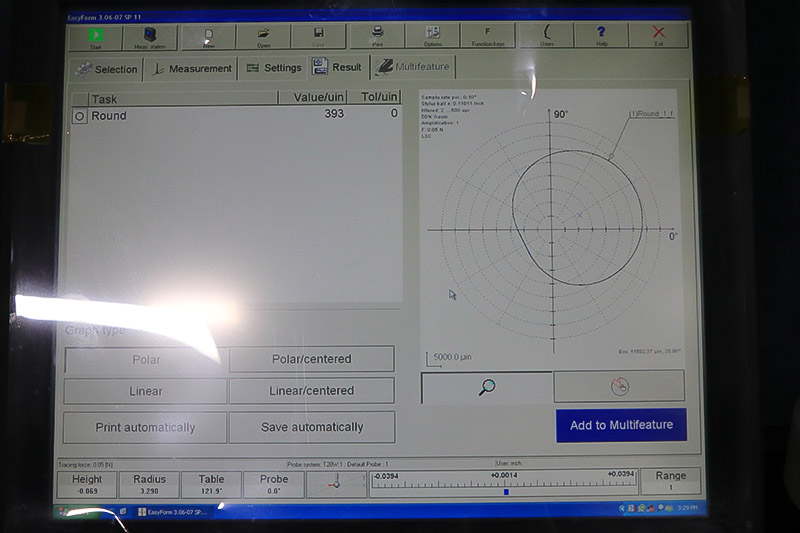 Mahr MMQ100 PLUS ROUNDNESS MEASURING MACHINE, PC, PROBE INSPECTION ...