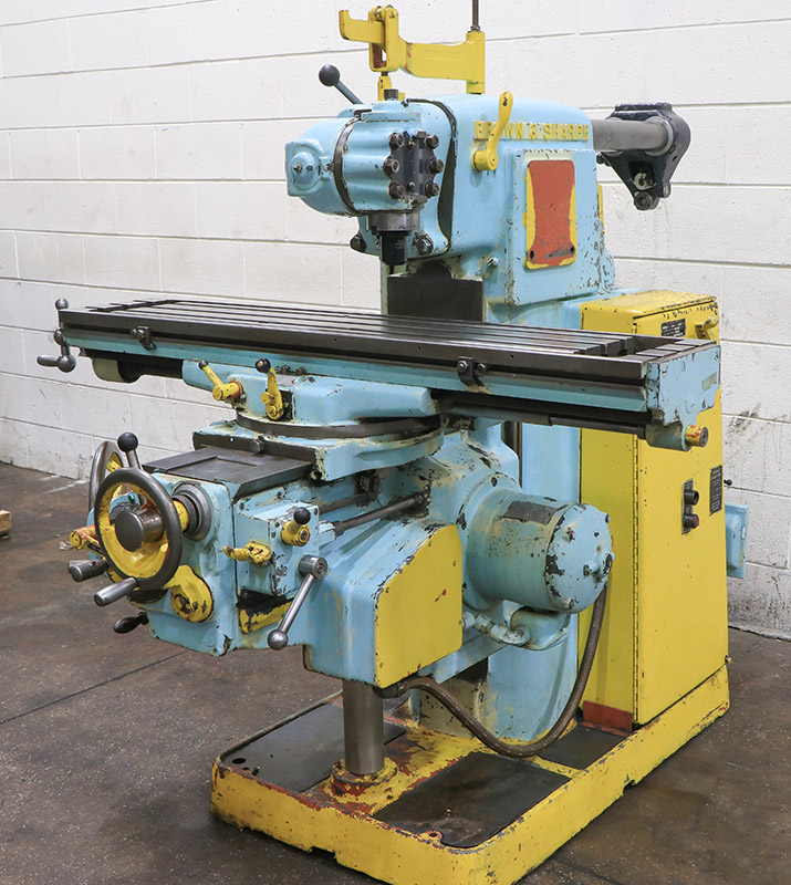 50'' Table 3HP Spindle Brown & Sharpe #2 UNIVERSAL MILL (Ref No: 161076 ...