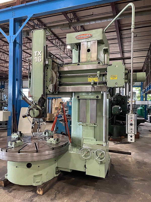 63'' Table 78'' Swing Toshiba-Shibaura TX-16 VERTICAL BORING MILL (Ref ...