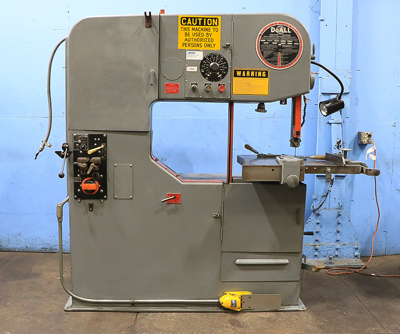 36'' Throat 13'' Height DoAll 3613-20 VERTICAL BAND SAW (Ref No: 161759 ...