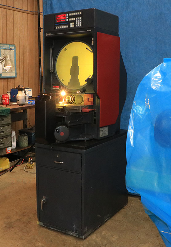 16'' Screen Starrett HB400, NEW 1994, QC2000 DRO w.EDGE DET. OPTICAL ...