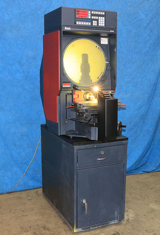 16'' Screen Starrett HB400, NEW 1994, QC2000 DRO w.EDGE DET. OPTICAL ...