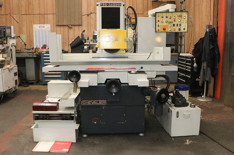 12'' Width 24'' Length Chevalier FSG-3A1224, 1991, AUTO IDF, 3X AUTO FEEDS SURFACE GRINDER (Ref ...
