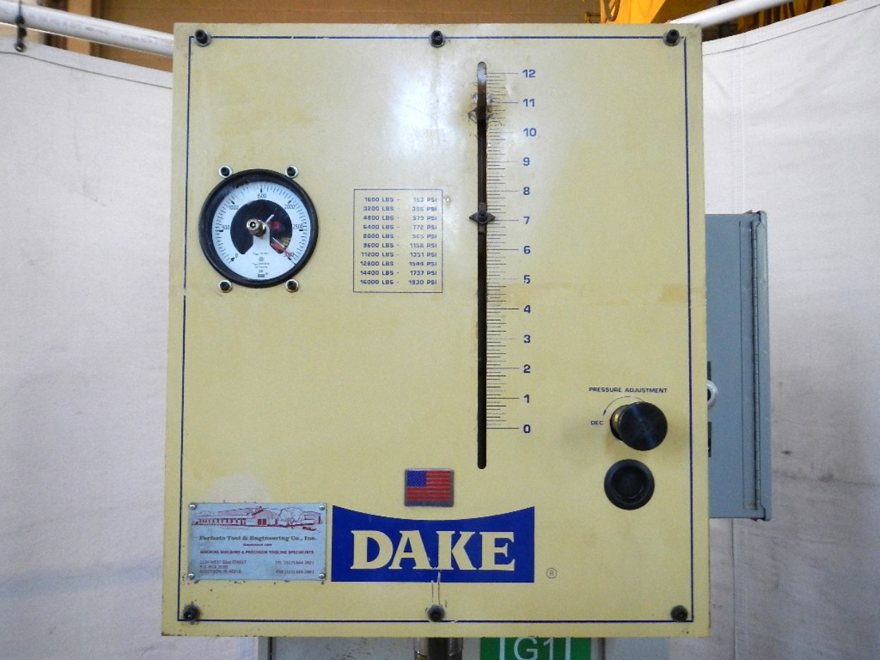 8 Ton 12'' Stroke Dake 928042 HYDRAULIC PRESS (Ref No: 162273 ...