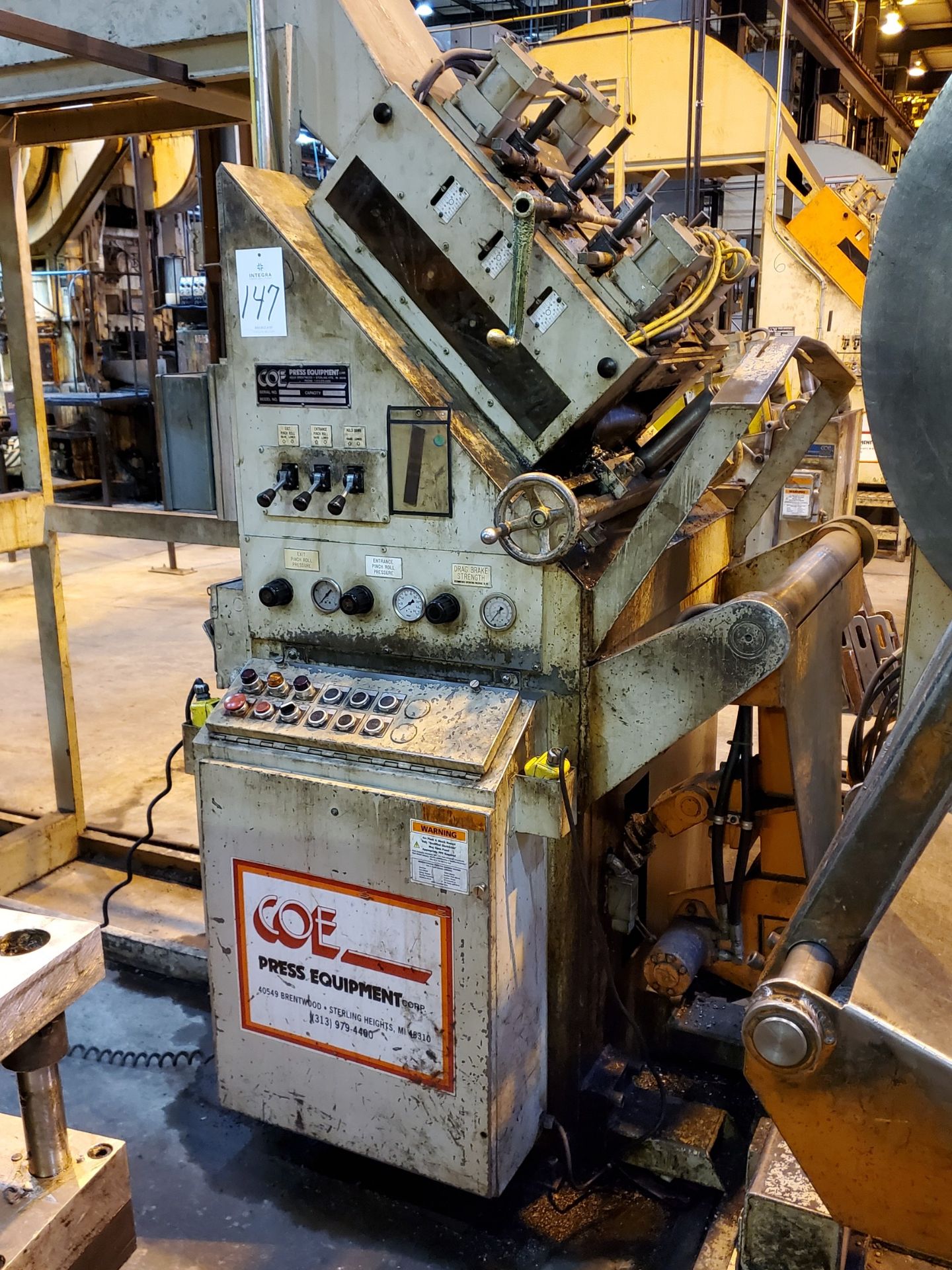 Coe CPPS-350-12 STRAIGHTENER (Ref No: 163830) - Machinery Values