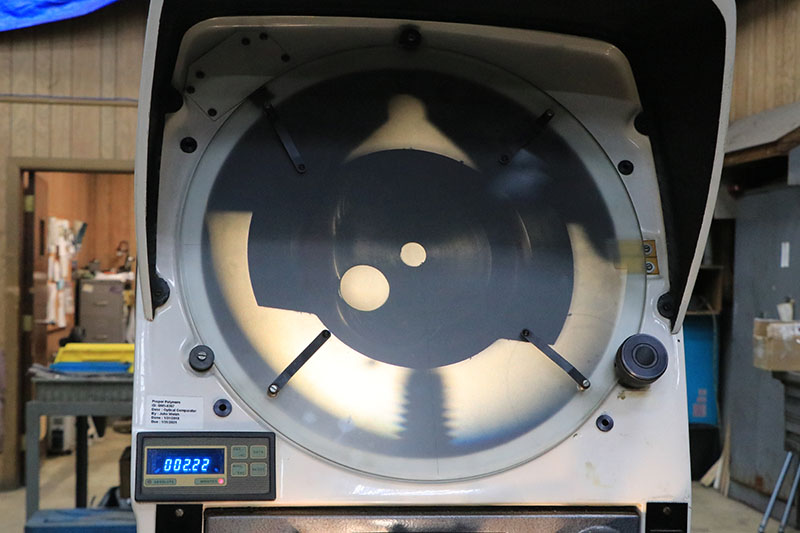 14'' Screen Gage-Master 29/GM5, 1993, GM5 DRO w/PROG. GEO FUNCT., 10X ...