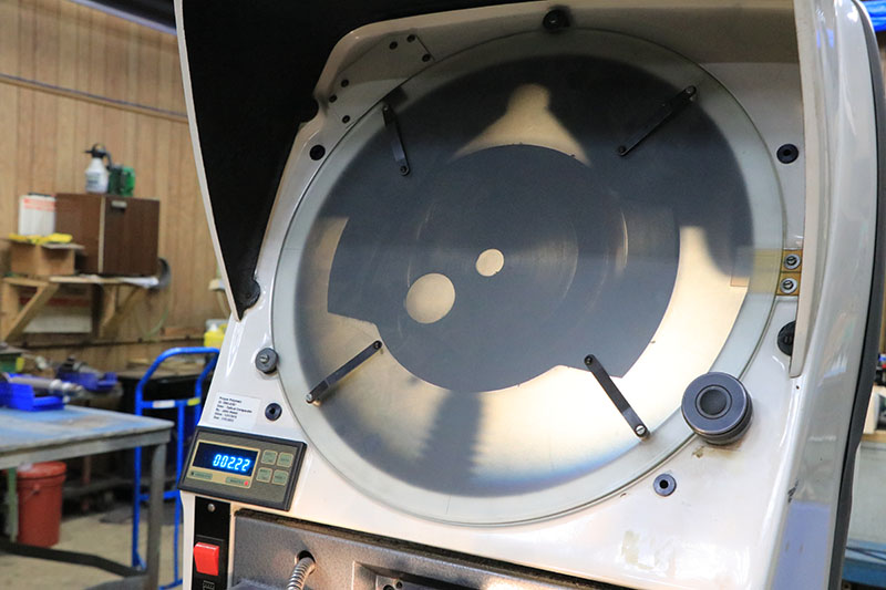 14'' Screen Gage-Master 29/GM5, 1993, GM5 DRO w/PROG. GEO FUNCT., 10X ...