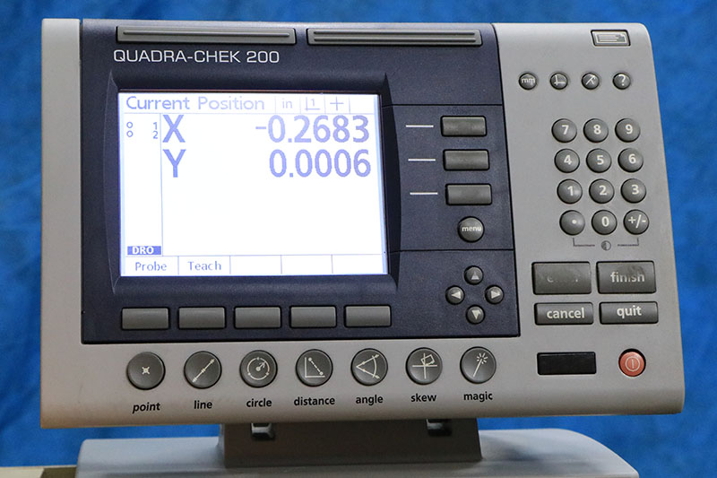 16'' Screen Dorsey Gage Co. BENCHMARK 16H, 2004, QC 200 DRO w/PROG. GEO ...