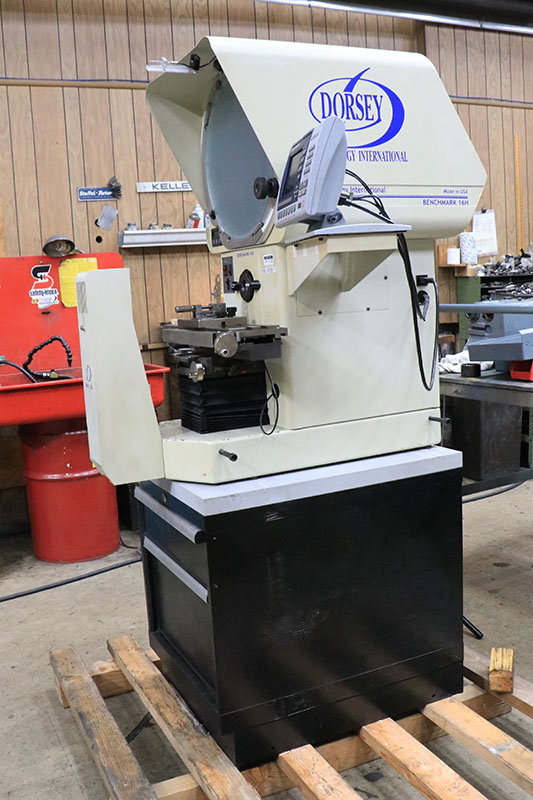 16'' Screen Dorsey Gage Co. BENCHMARK 16H, 2004, QC 200 DRO w/PROG. GEO ...