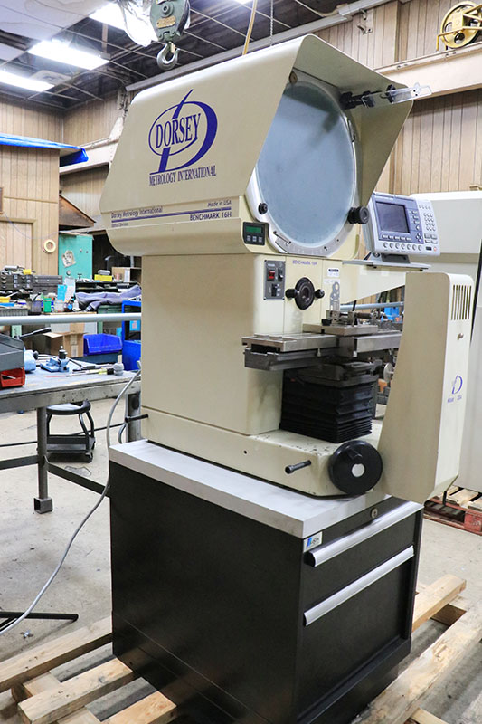 16'' Screen Dorsey Gage Co. BENCHMARK 16H, 2004, QC 200 DRO w/PROG. GEO ...