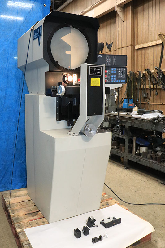 14'' Screen Micro-Vu S-14, Q16 DRO & ED-50 EDGE DET., 20X LENS OPTICAL ...