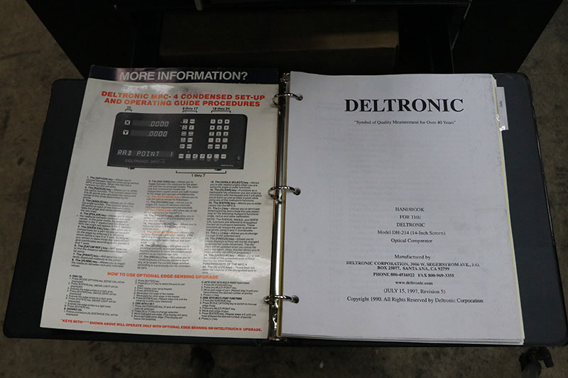 14'' Screen Deltronic DH214-MPC-4AMSE, NEW 2007 OPTICAL COMPARATOR (Ref ...