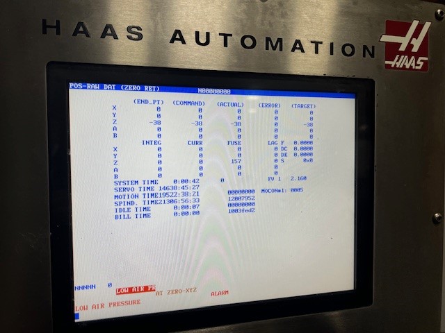 50'' X Axis 20'' Y Axis Haas VF-4B VERTICAL MACHINING CENTER (Ref No ...