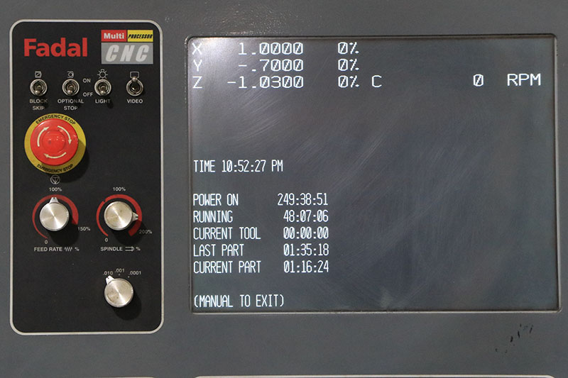 30'' X Axis 5HP Spindle Fadal TRM CNC VERTICAL MILL (Ref No: 165472 ...