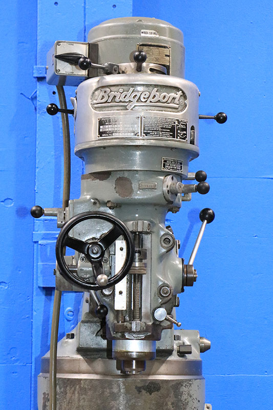 36'' Table 1HP Spindle Bridgeport J HEAD VERTICAL MILL (Ref No: 167729 ...