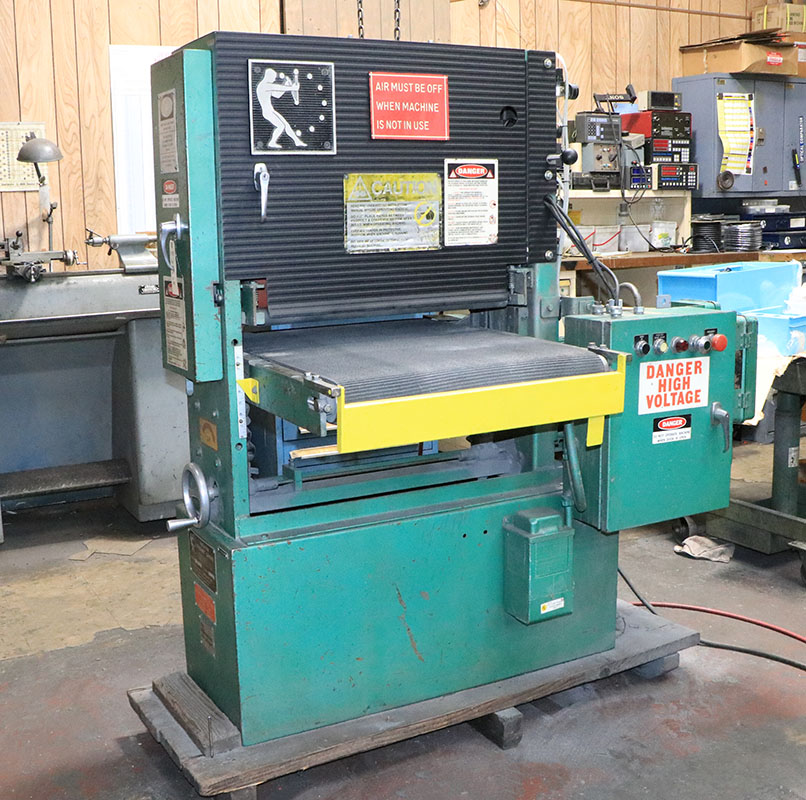 25'' Width Timesaver 125M, 1980, DRY, VARI-SPEED CONVEYOR BELT GRINDER ...