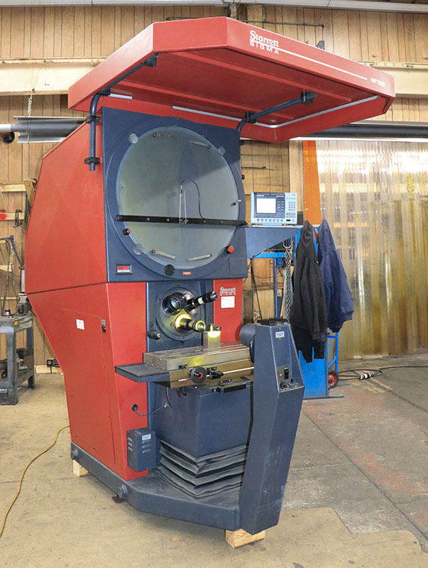 30'' Screen Starrett HF750, 2011, QC200 DRO & EDGE DET. OPTICAL ...