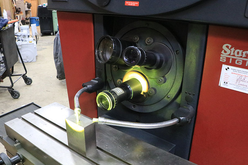 30'' Screen Starrett HF750, 2011, QC200 DRO & EDGE DET. OPTICAL ...