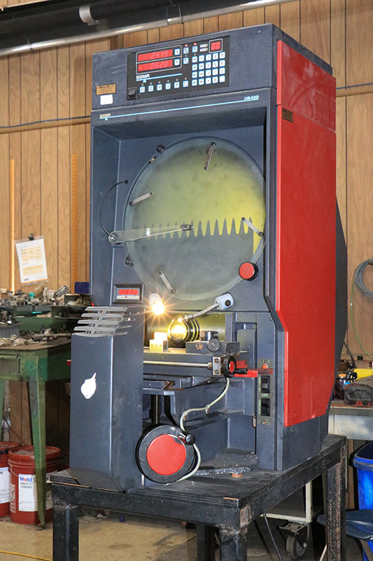 16'' Screen Starrett HB-400, 1991, QC III DRO, PROG. FUNCT. & EDGE DET ...