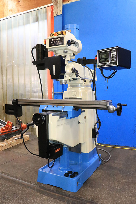 30'' X Axis 5HP Spindle Royal 5VK w/Proto-Trak MX3 CNC VERTICAL MILL ...