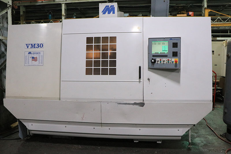 50'' X Axis 30'' Y Axis Milltronics VM30 SERIES E VERTICAL MACHINING ...