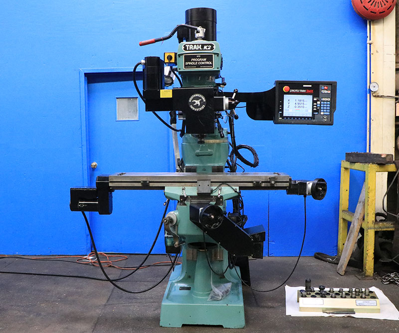 33'' X Axis 3HP Spindle Southwest Ind. K2SX-3 3-Axis, Prog Spindle ...