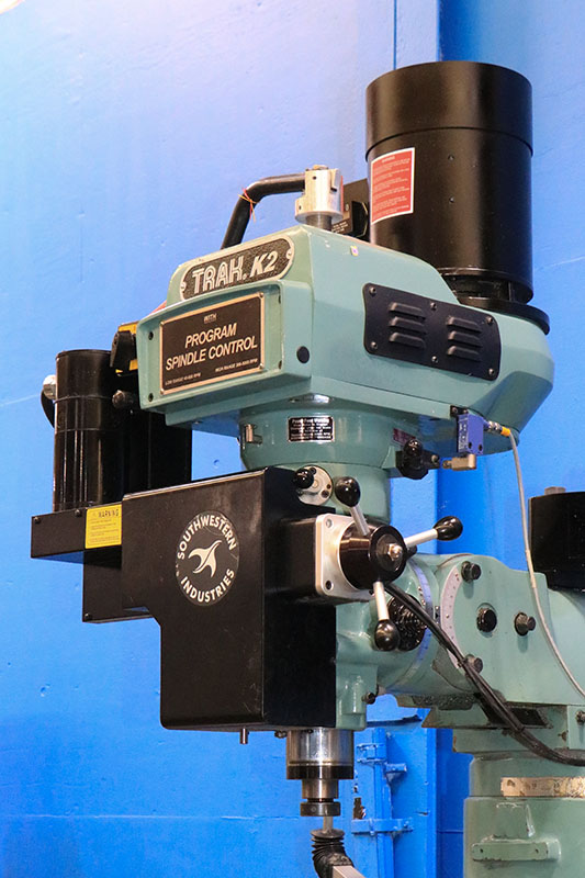 33'' X Axis 3HP Spindle Southwest Ind. K2SX-3 3-Axis, Prog Spindle ...