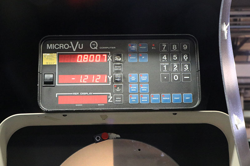 Micro-Vu SPECTRA 14 OPTICAL COMPARATOR (Ref No: 170410) - Machinery Values